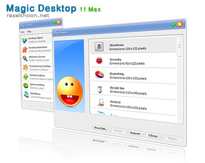 تغییر چهره ويندوز با Magic Desktop 11 Max