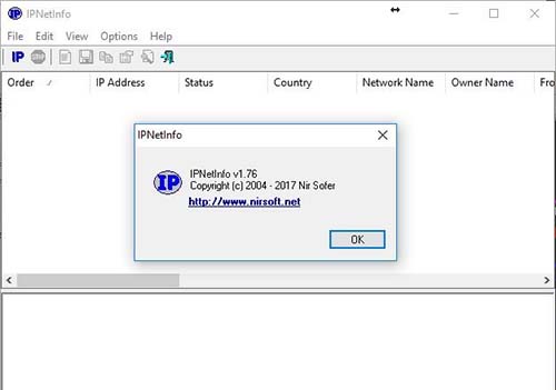 مشاهده مشخصات آی‌پی با دانلود نرم‌افزار IPNetInfo 1.80