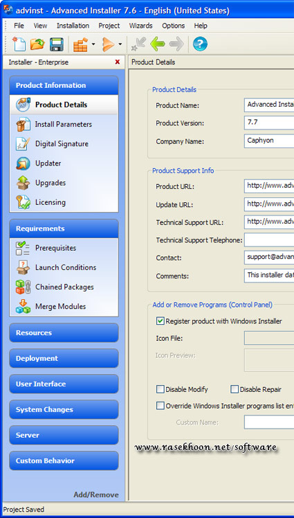 تهیه و ساخت فایل های نصب با Advanced Installer Architect v13.2