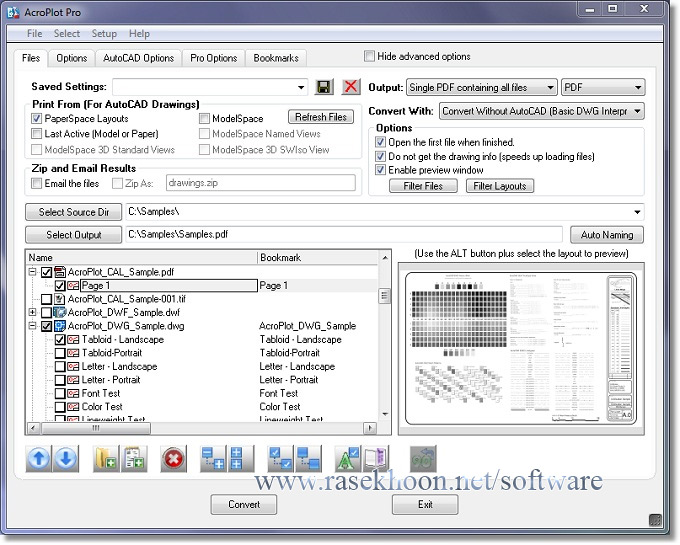 تبدیل فرمت خروجی اتوکد به فرمت پی دی اف CADzation AcroPlot Pro v2011.05.25